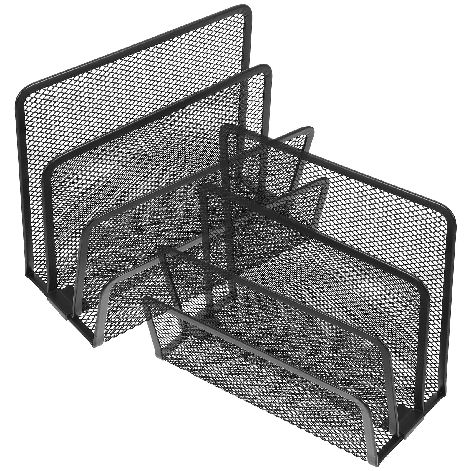 2 Pcs Iron Mesh Letter Rack Magazine Stand Decorative Book Holder ...