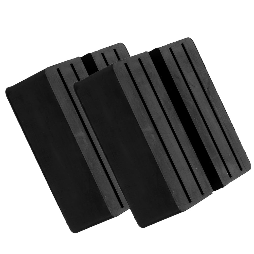 MERRYHAPY 2Pcs Heavy Duty Rubber Support Pads for Floor Jacks Prevent ...