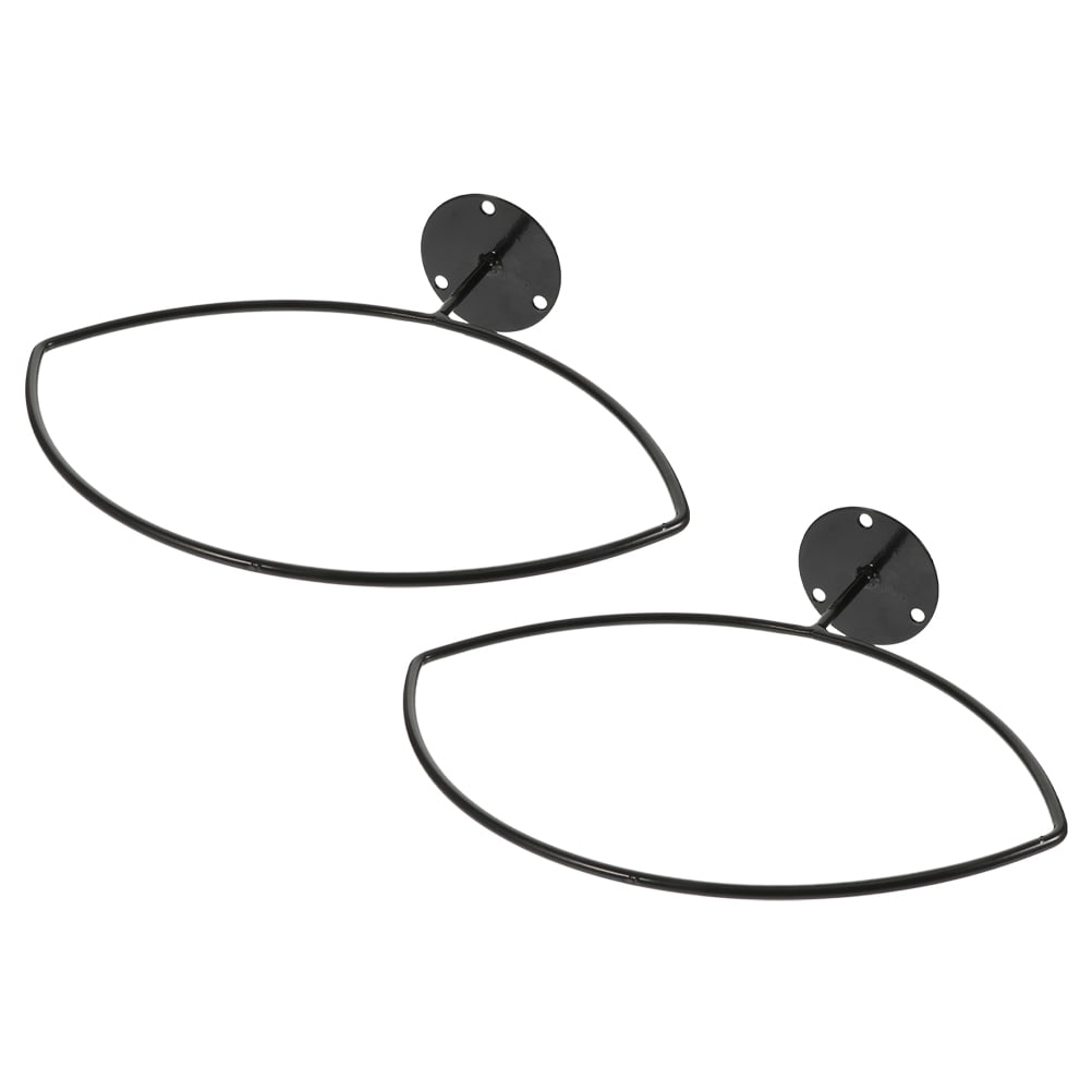 2 Pieces Shop Ball Holders Rugby Wall Stand Black - Walmart.com