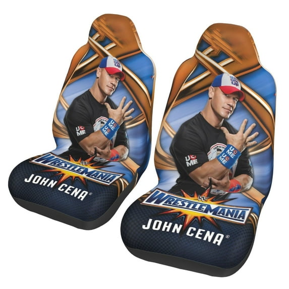 2 Pcs John Wre-Stler Cen-a Car Seat Covers Cartoon Car Interior Seat ...