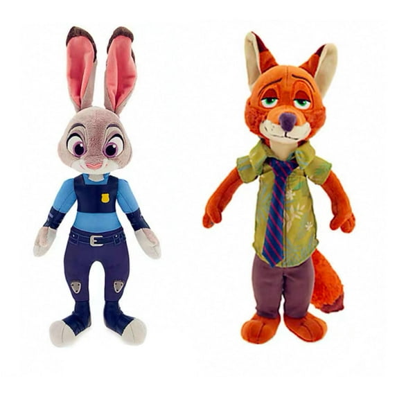 2 Pcs Judy Rabbit & Nick Fox Plush Toys Gifts for Friends Family Kids ...