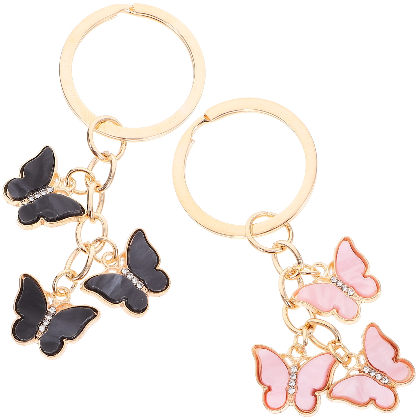 2 Pcs Key Ring Backpack Keychain Key Chains for Kids Butterfly Keychain ...