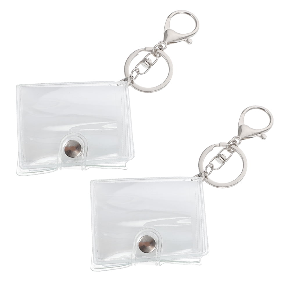 2 Pcs Key Rings Mini Film Key Chain Blank Photo Frame Keychain Portable ...