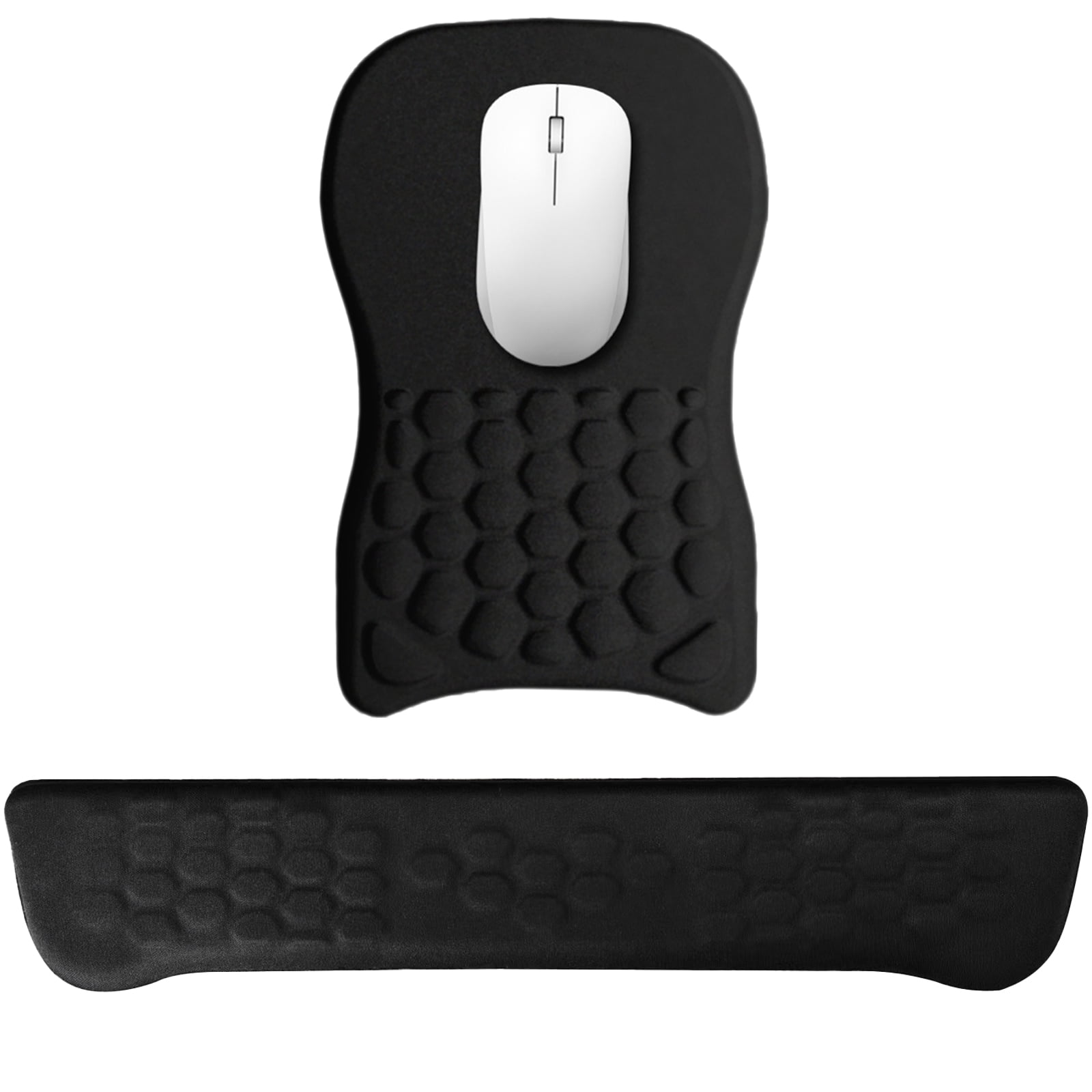 2 Pcs Keyboard and Mouse Pad Wrist Support Set, Massage Design Wrist ...