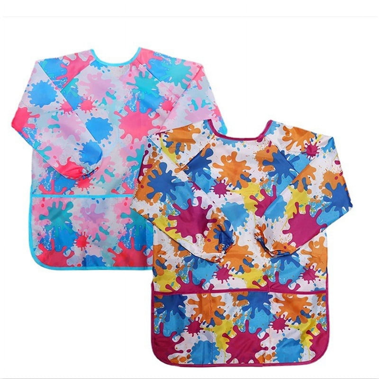2 Pcs Kids Art Smocks, Toddler Smock, Waterproof Artist Painting Aprons ...
