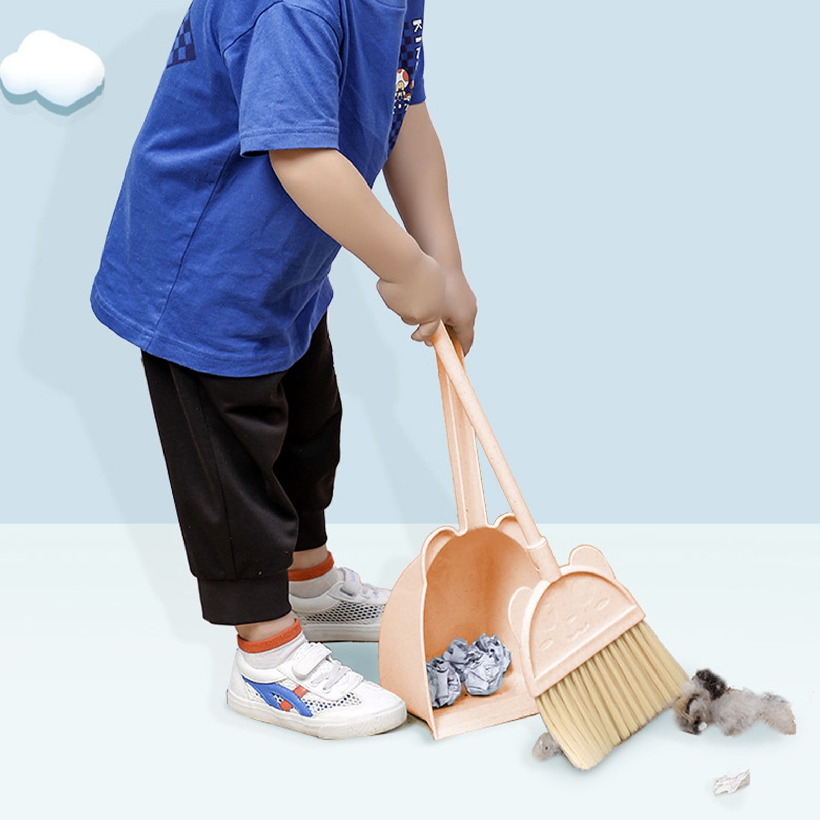 2 Pcs Kids Cleaning Set - 19.7 x 6.3 x 5.1in, Lightweight, Space-Saving ...