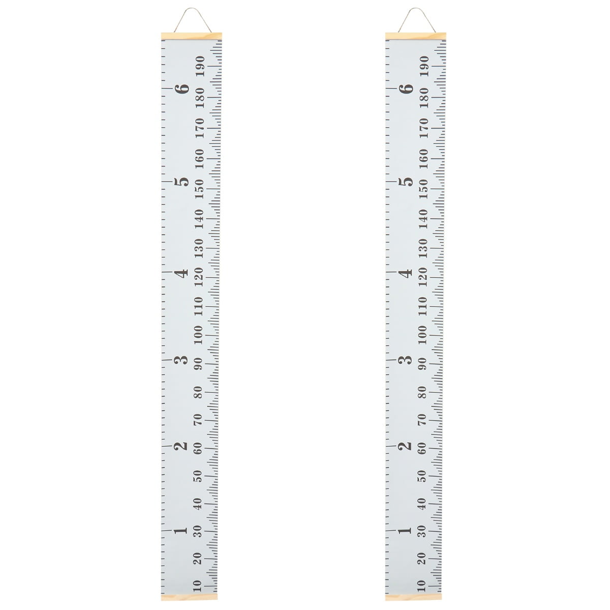 2 Pcs Kids Height Measuring Rulers Chart Pendant Decals Plant Baby ...