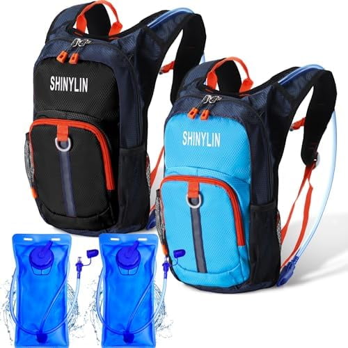 2 Pcs Kids Hydration Backpack with 1.5l Water Bladder Lightweight Kids ...