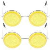 Clispeed 2Pcs Funny Lemon Shaped Glasses Lightweight Party Accessories ...