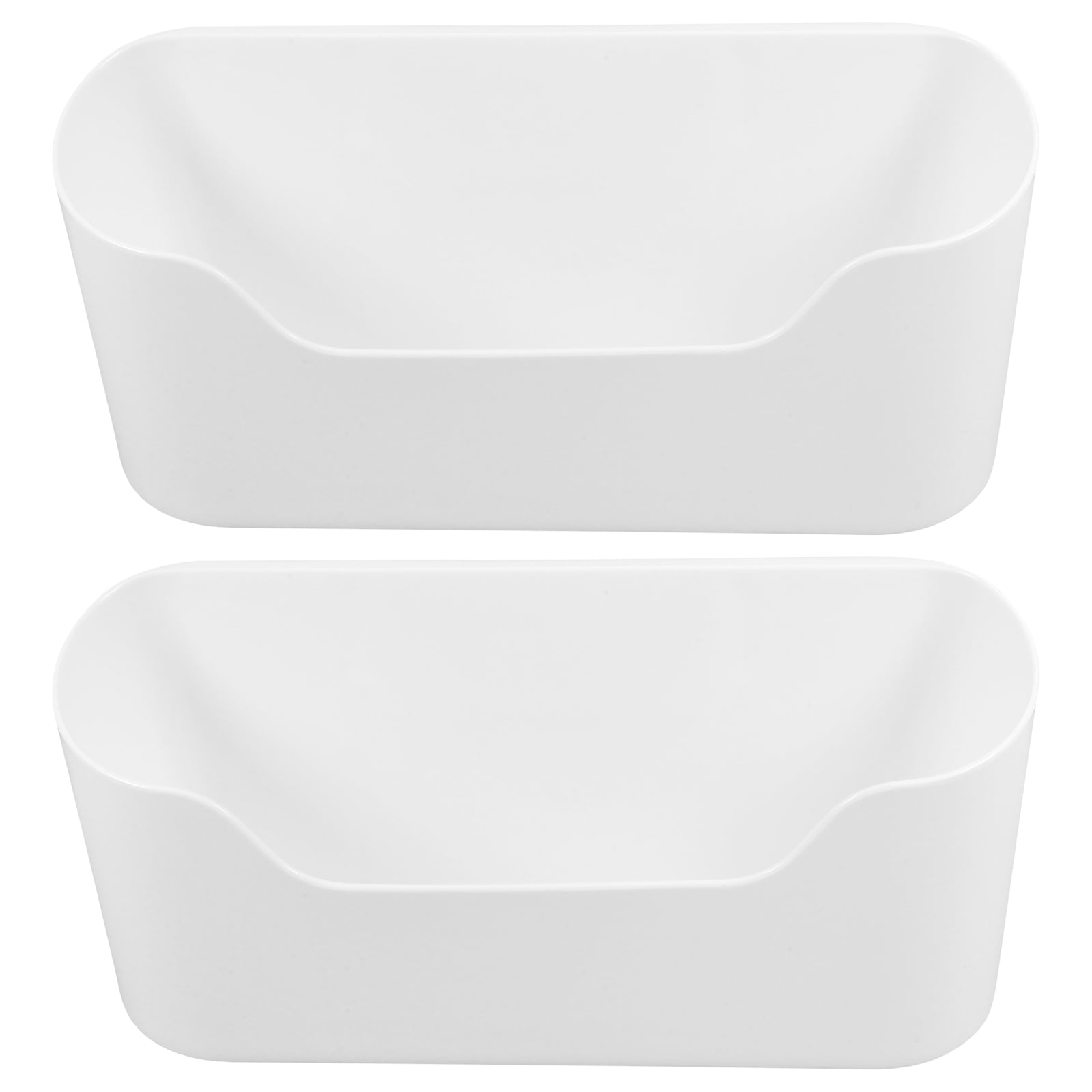 2 Pcs Kitchen Cabinet Door Storage Box Wall Mount Organizer Adhesive ...