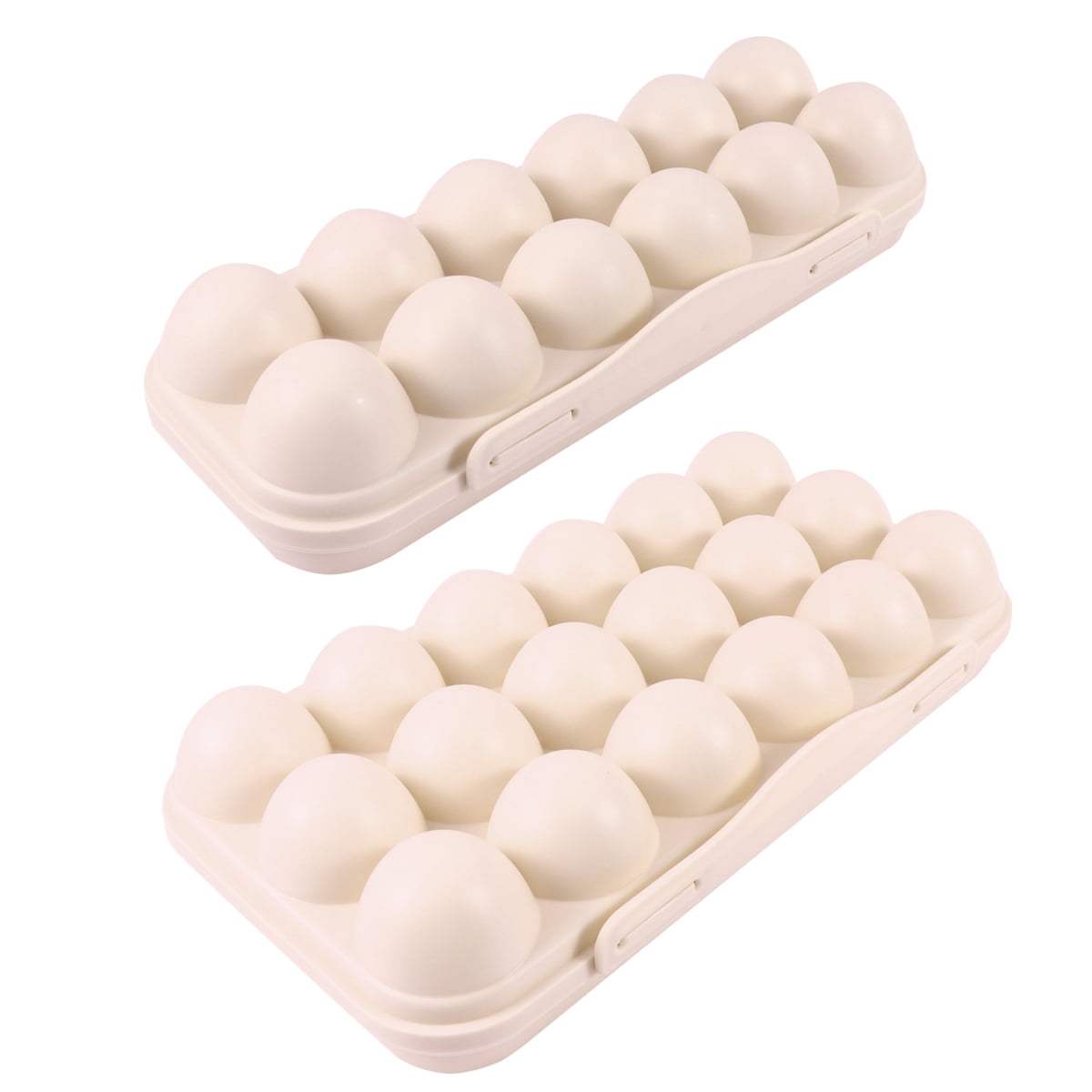 2 Pcs Egg Lock Container Egg Container Refrigerator Egg Holder Egg ...
