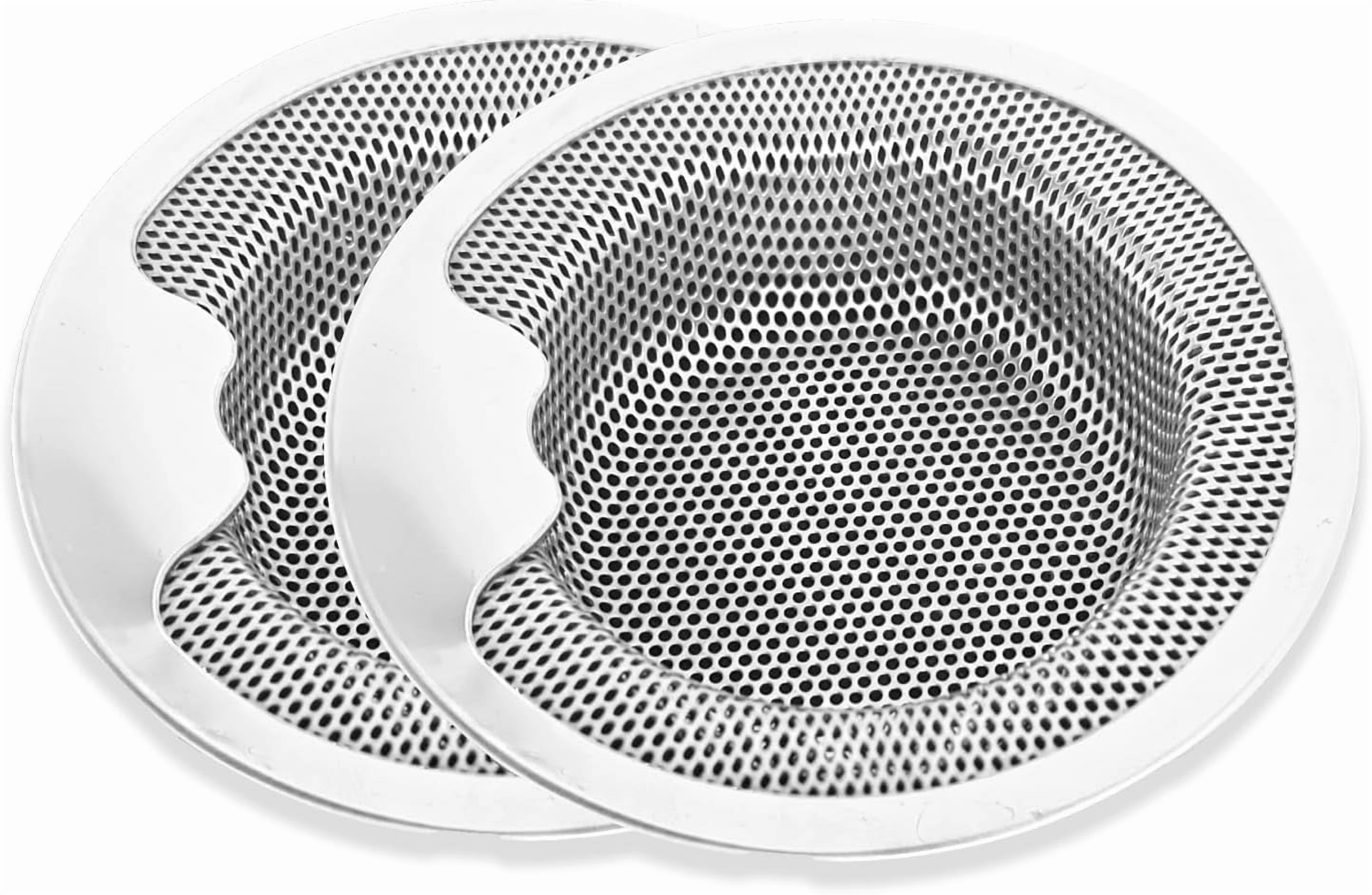 2 Pcs Kitchen Sink Strainer, 4.33 Inch Large Diameter Upgraded 2-Layer ...