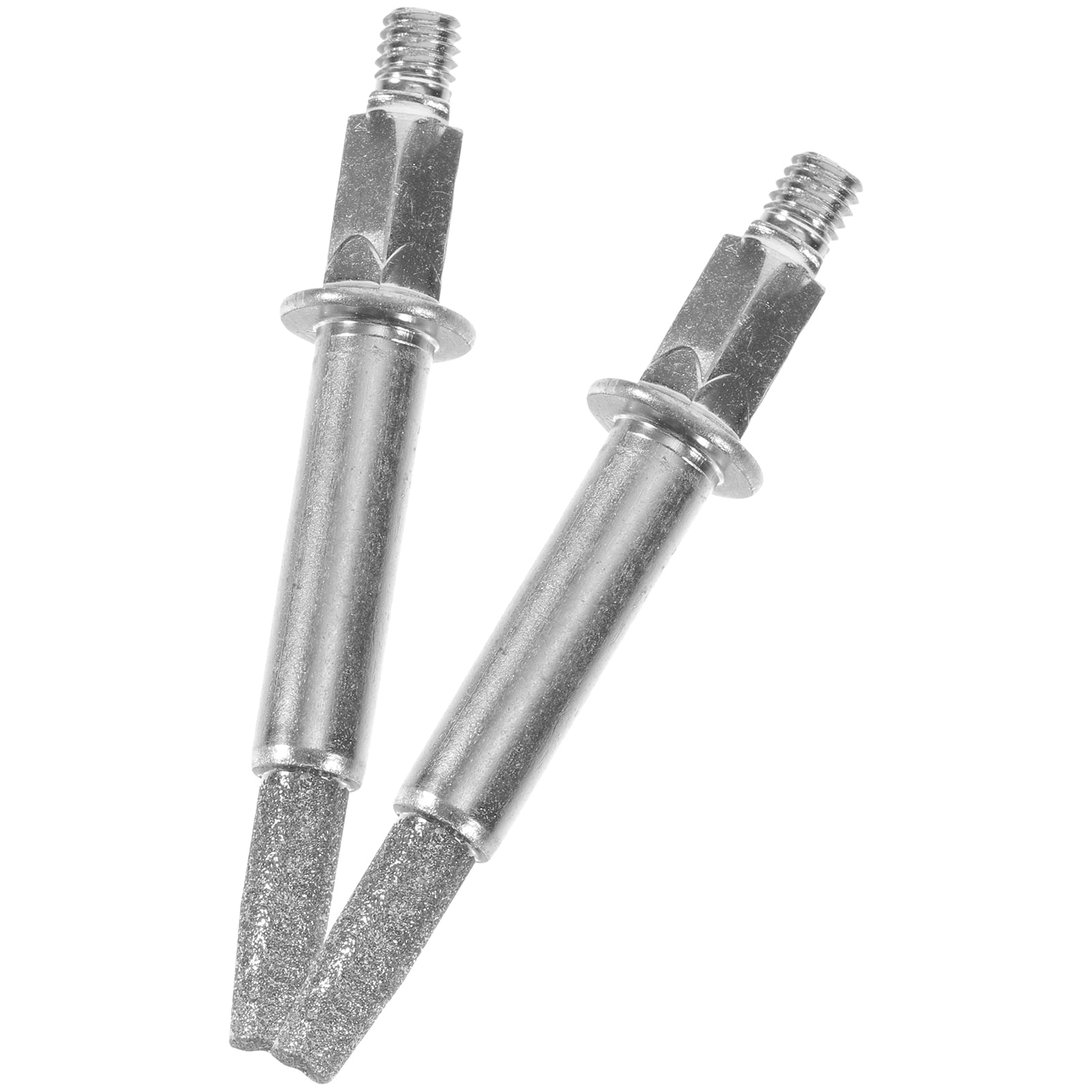 2 Pcs Knife Sharpening Burr Grinding Stone File Chainsaw Stones Mower ...