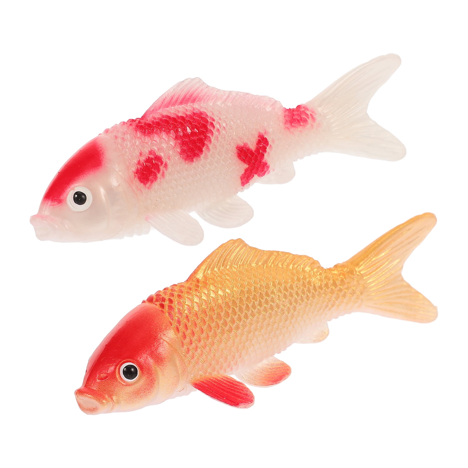 2 Pcs Goldfish Model Fish Tank Fish Artificial Goldfish Fish Garden ...
