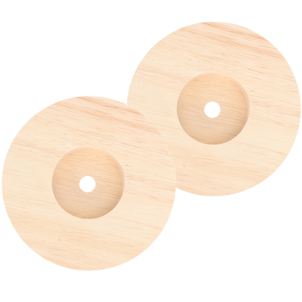 GOOHOCHY 2Pcs Khaki Wood Table Lamp Base with Wire Passage for Bedroom ...