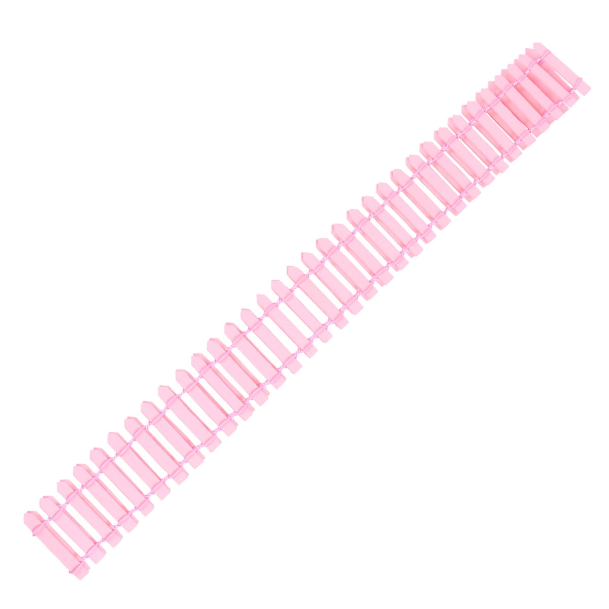 2 Pcs Landscape Fence Landscaping Prop Pink Fence Wooden Fence Mini ...