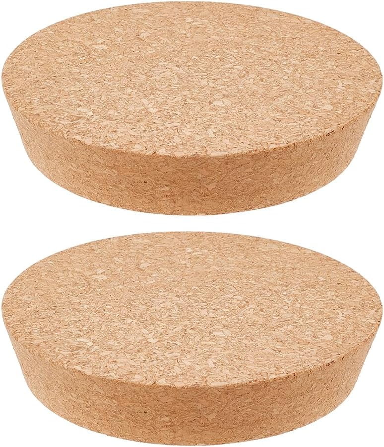 2 Pcs Large Cork Stoppers Tapered Cork Plugs 4.6-5.1 Inch Wooden ...