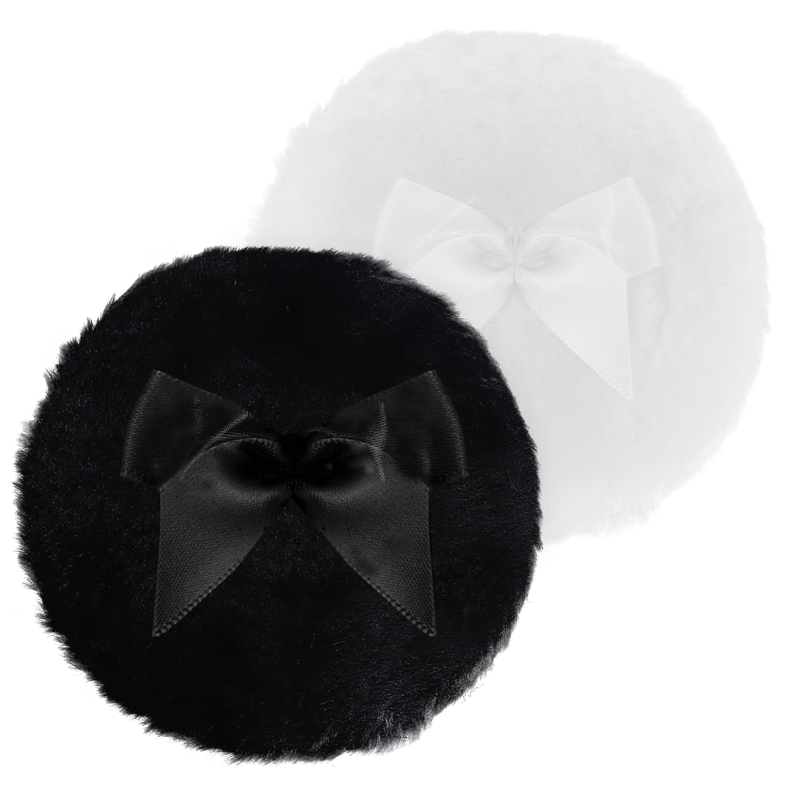 2 Pcs Large Fluffy Powder Puff, 3.5 Inch Ultra Soft Washable Reusable ...