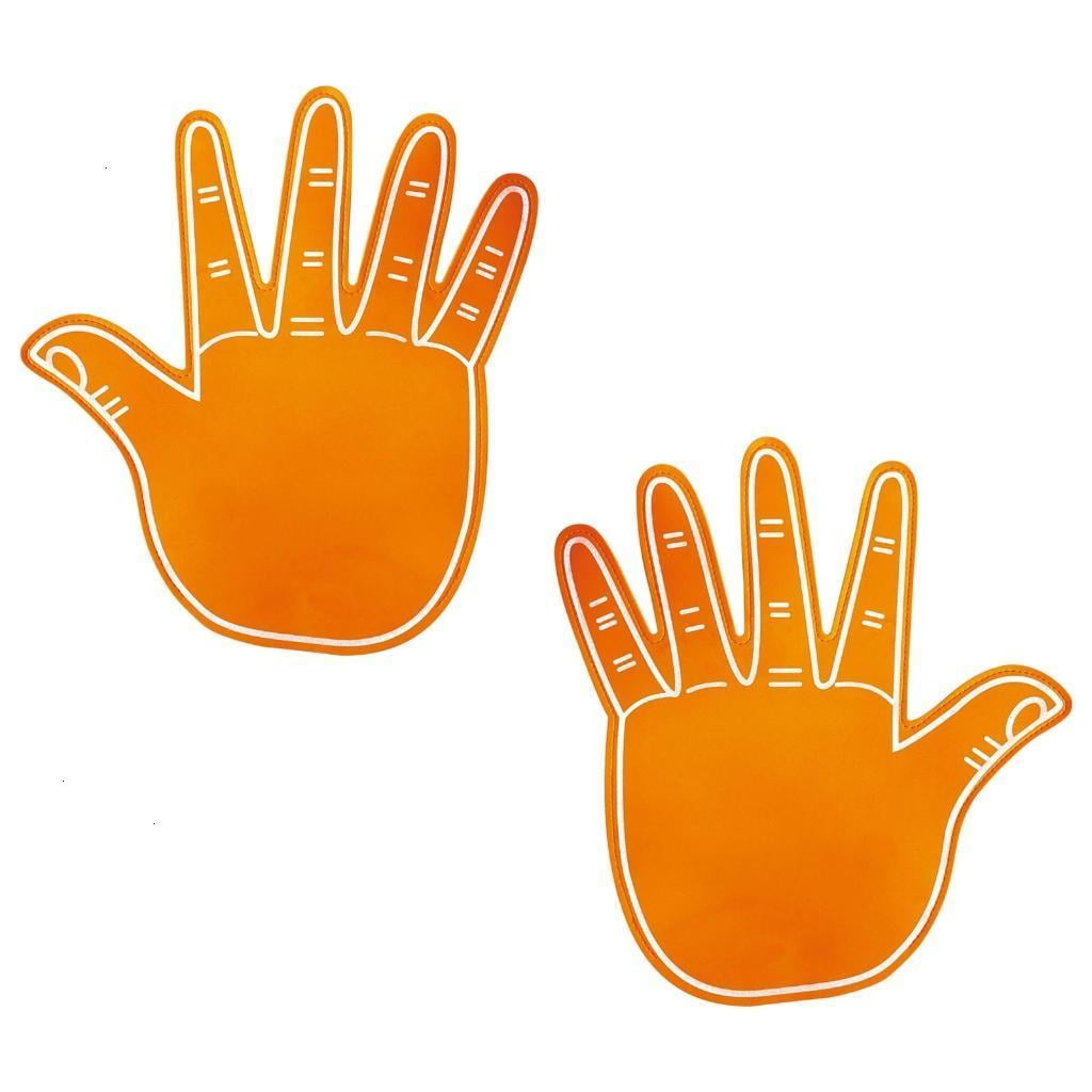 2 Pcs Large Foam Cheer Hands Double Sided Enthusiastic Gloves for ...