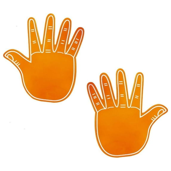 2 Pcs Large Foam Cheer Hands Double Sided Enthusiastic Gloves for Sports Event Team Support ...