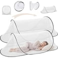 2 Pcs Large Pop Up Mosquito Net for Bed 78 * 31 * 22 Inch Portable ...