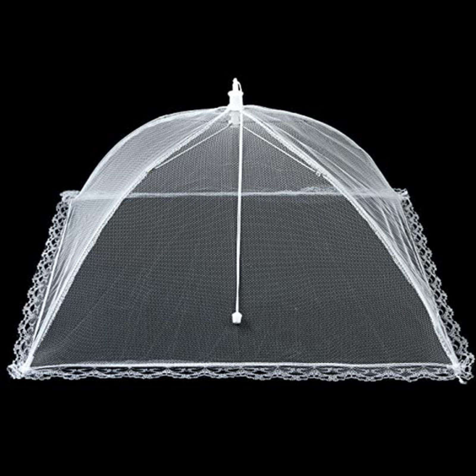 2 Pcs Large and Tall Mesh Food Cover Tent Umbrella Food Screen Covers ...
