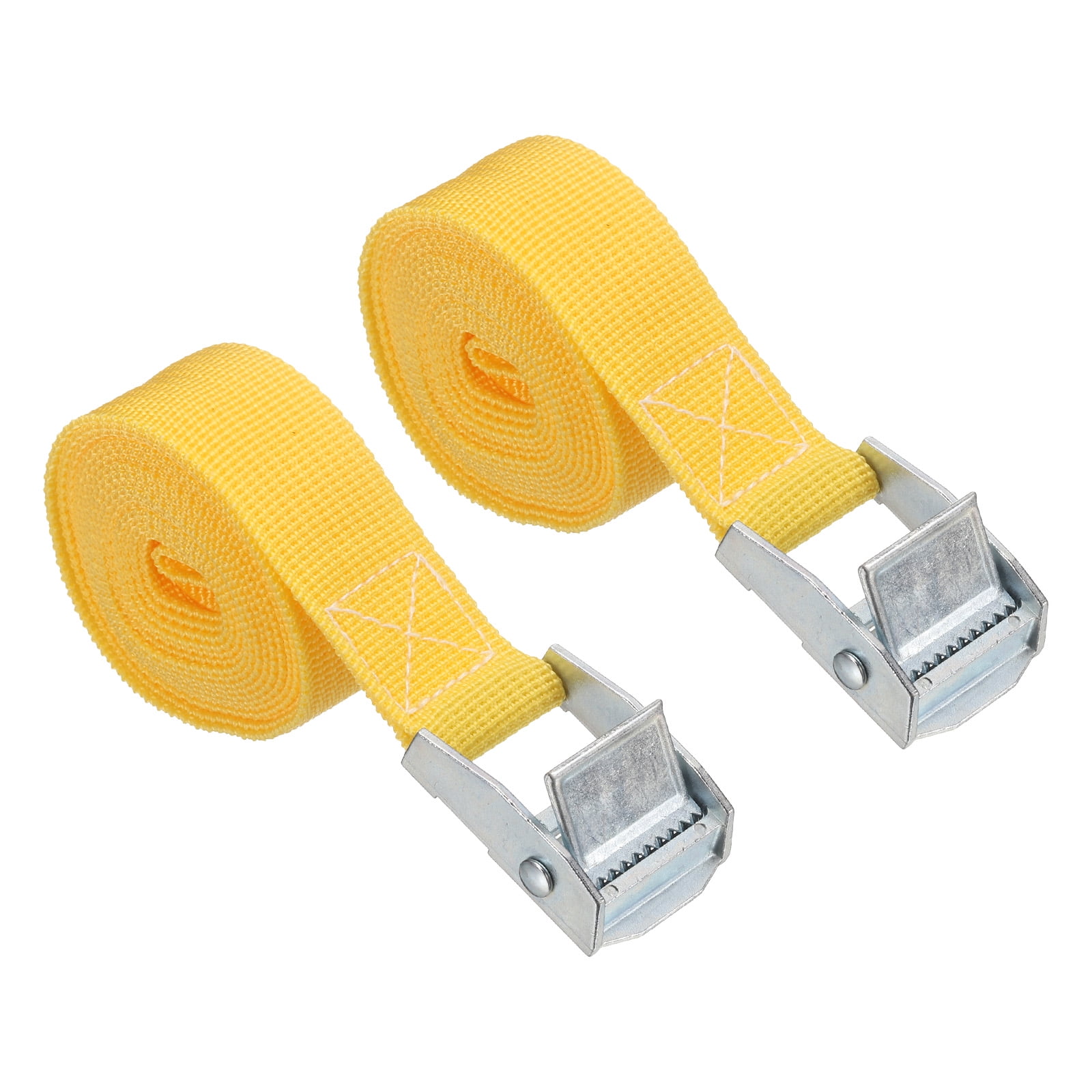 2 Pcs Lashing Strap with Buckle 1" x 6.5 ft Adjustable Cam Buckle Tie ...