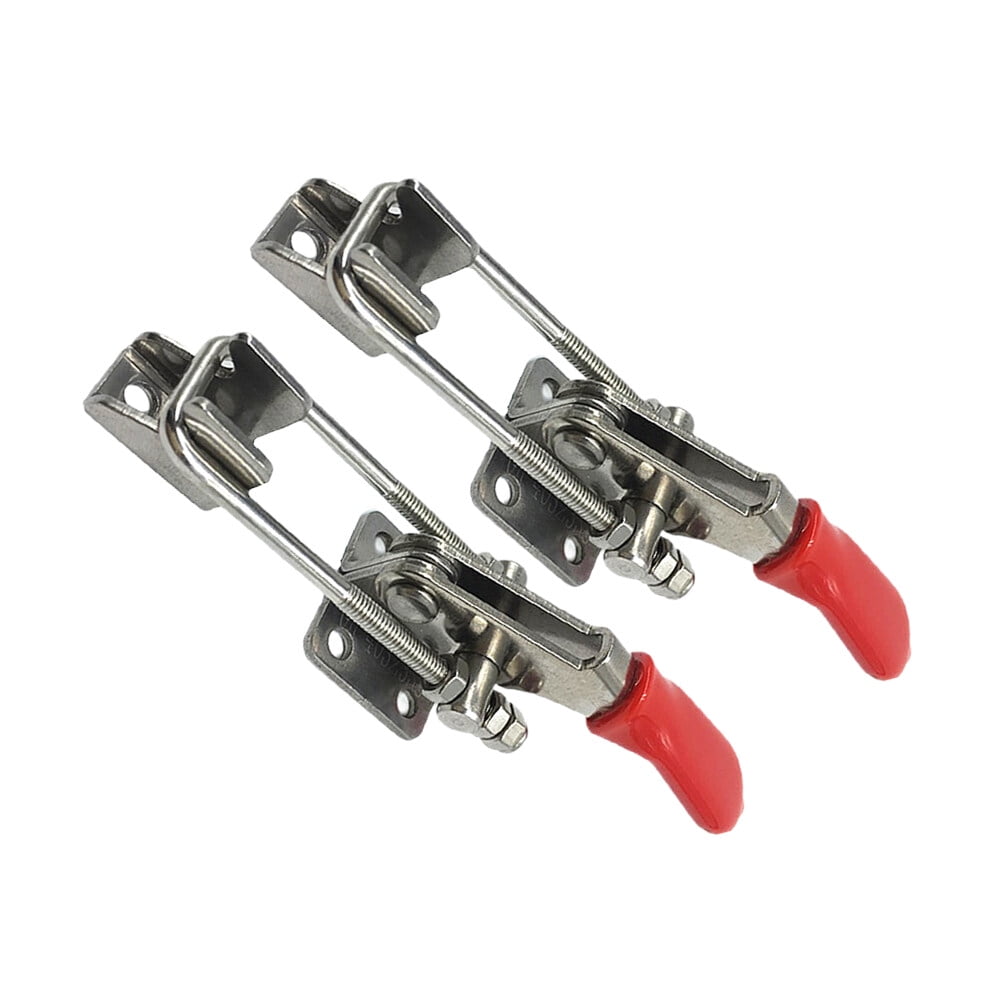 2 Pcs Latch Clamp Toggle Adjustable Home Gadget Cabinet Door Lock Clip ...