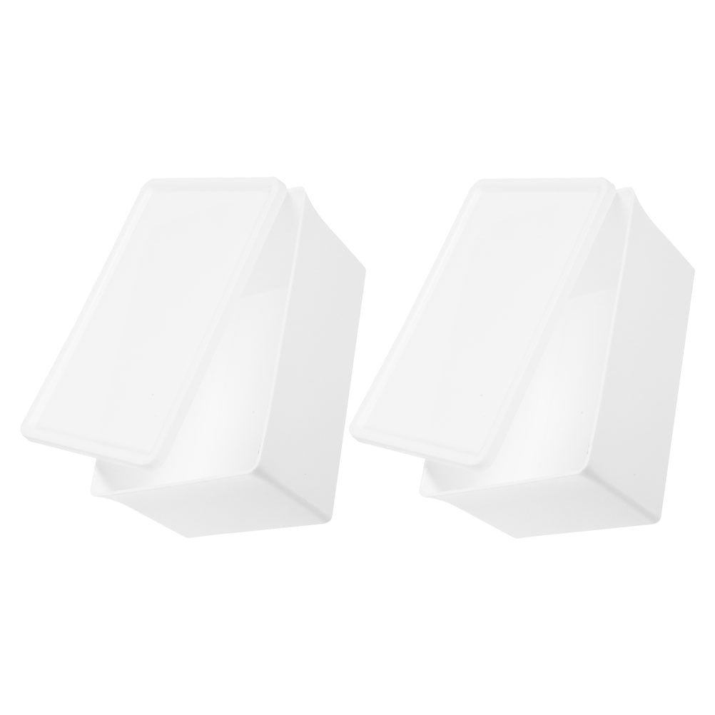 2 Pcs Laundry Detergent Storage Box 16.80X11.00X7.50CM White - Walmart.com