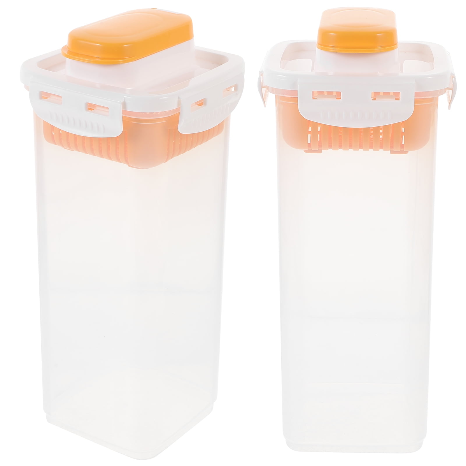 IMIKEYA 2Pcs Transparent Multipurpose Laundry Detergent Storage Bucket ...