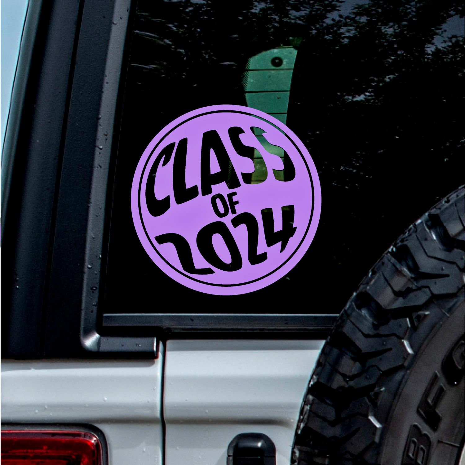 (2 Pcs, Lavender Purple, 11'' X 11'') Transparent Adhesive Decal ...