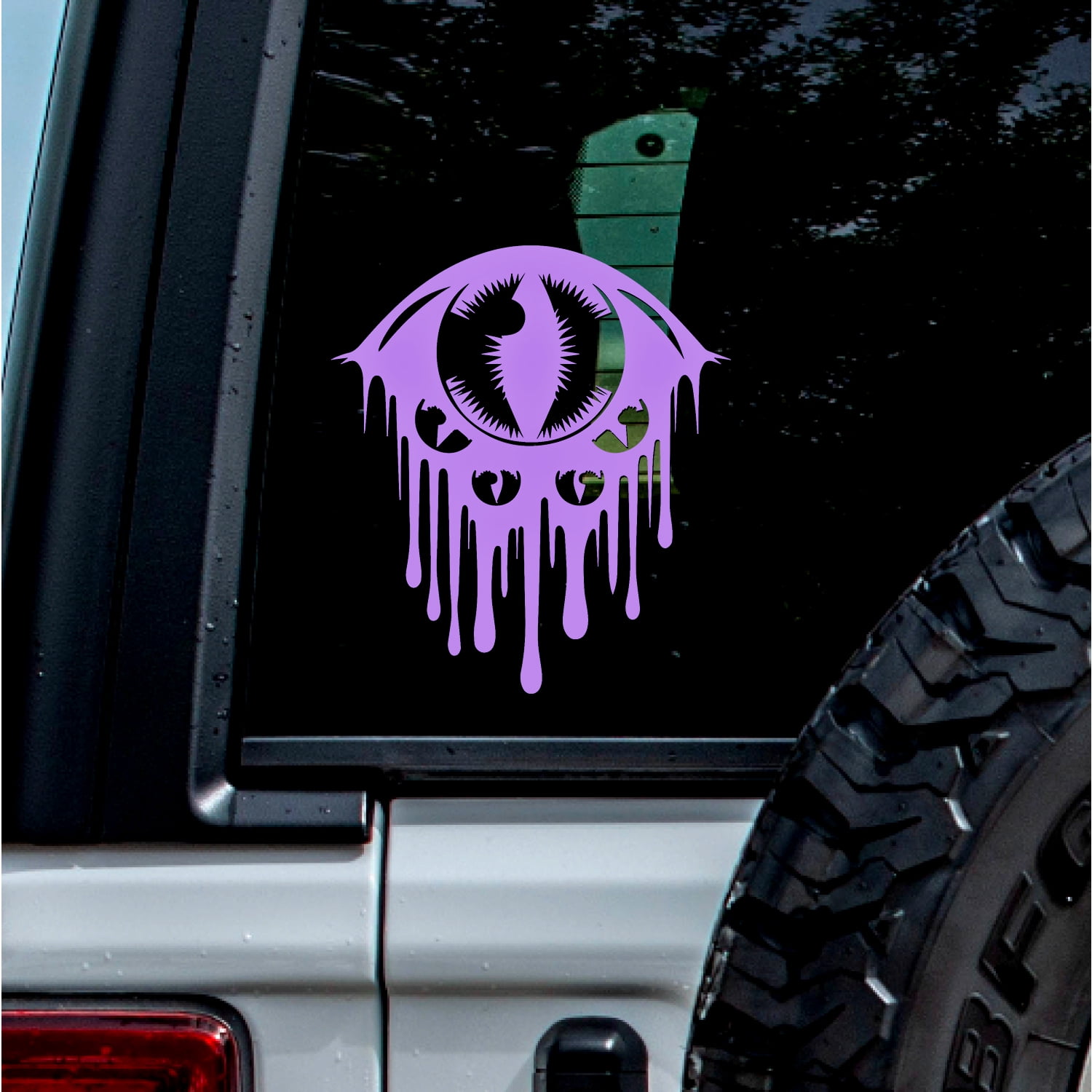 (2 Pcs, Lavender Purple, 11'' X 12.3'') Transparent Adhesive Decal ...
