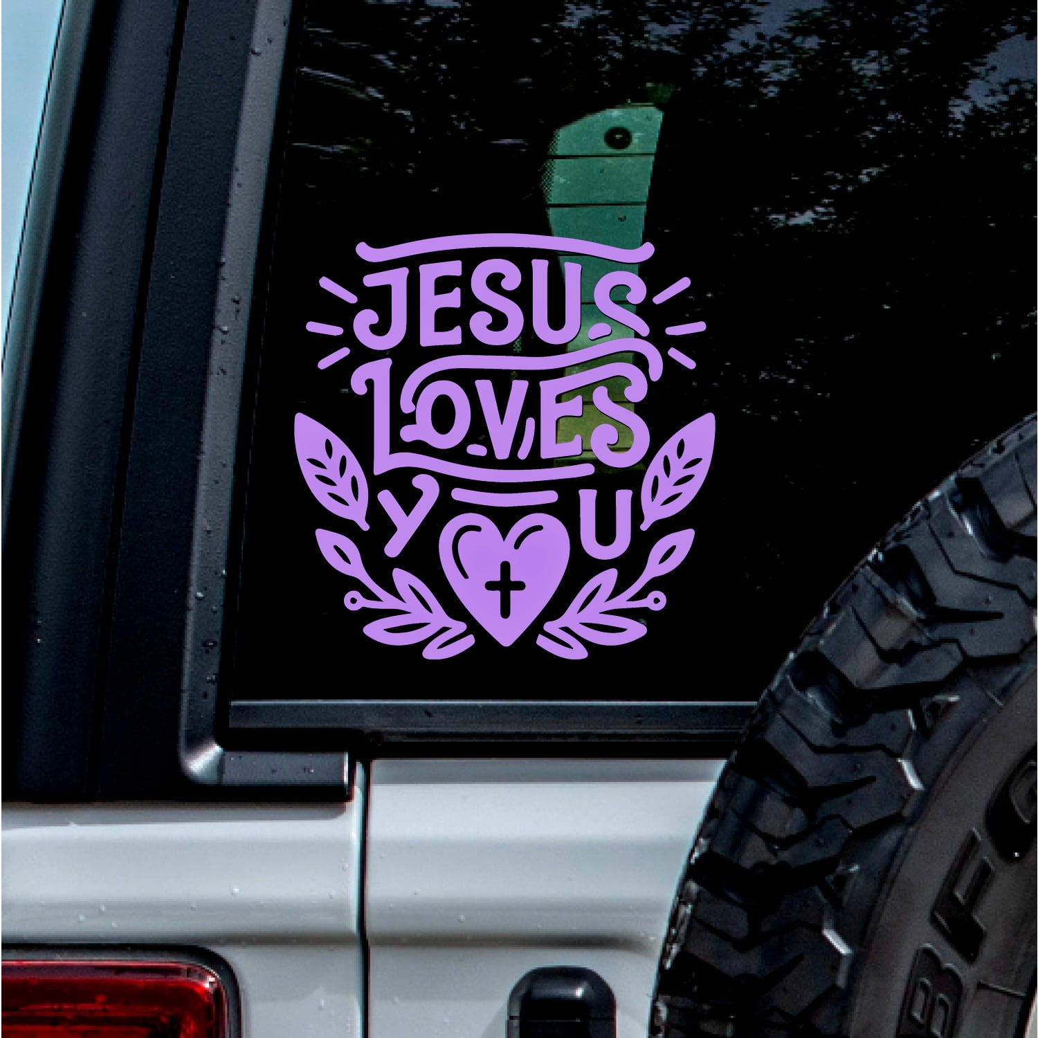 (2 Pcs, Lavender Purple, 4.8'' X 4.9'') Transparent Adhesive Decal ...