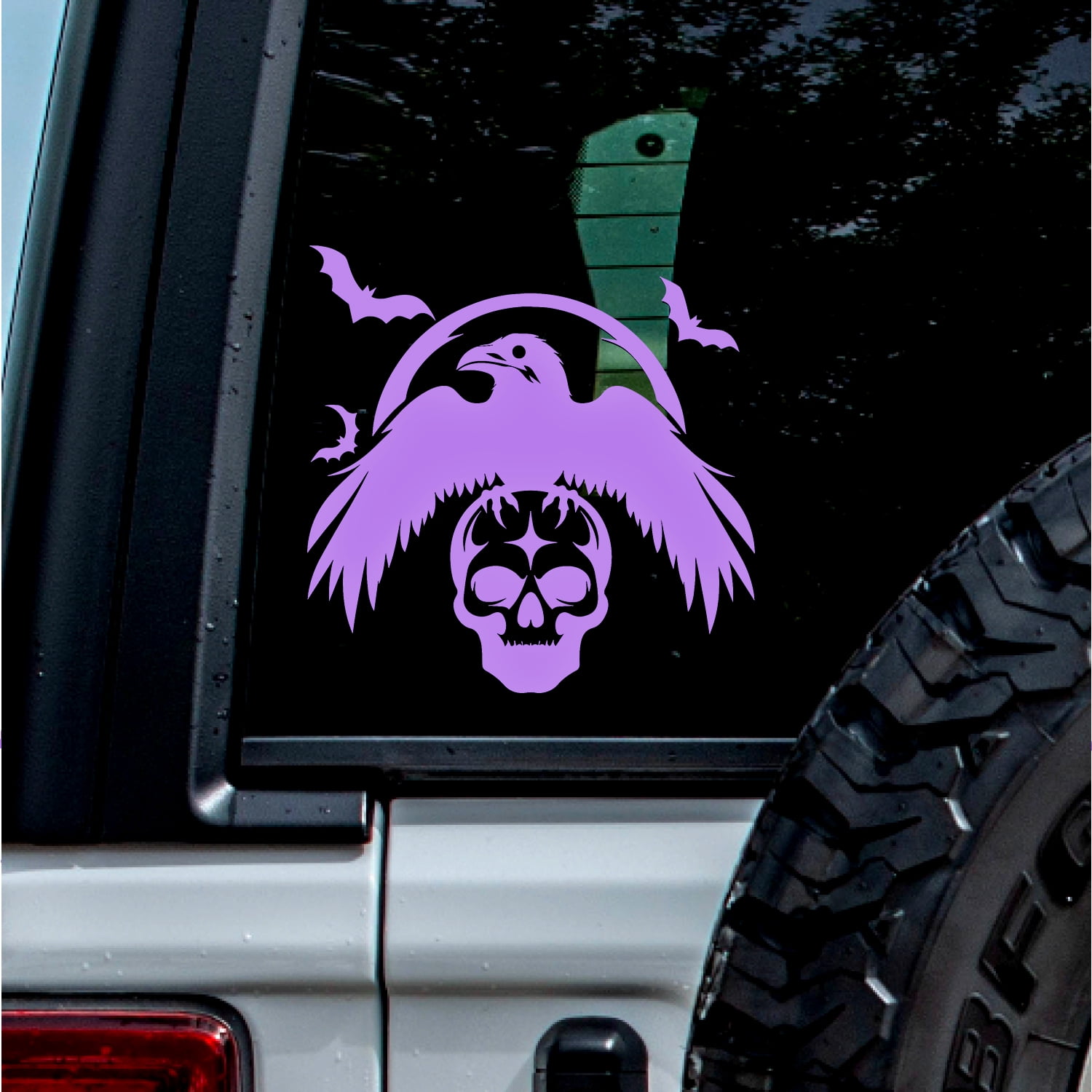 (2 Pcs, Lavender Purple, 5.6'' X 5.6'') Transparent Adhesive Decal ...