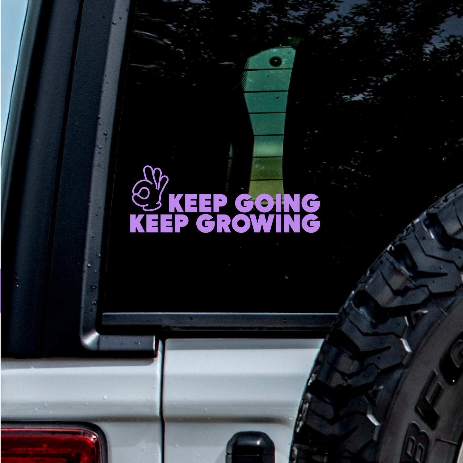 (2 Pcs, Lavender Purple, 6.8'' X 2.4'') Transparent Adhesive Decal ...