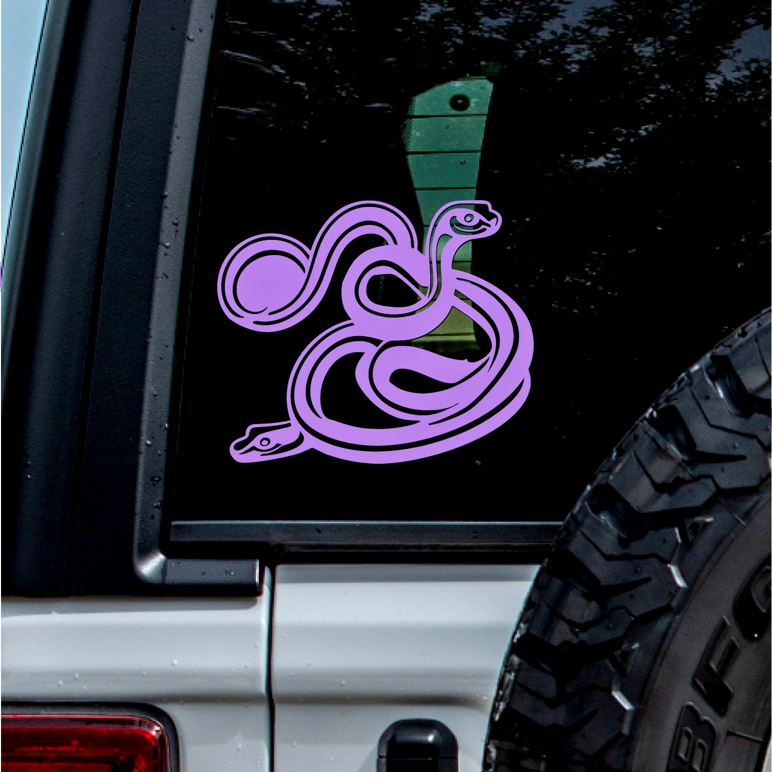 (2 Pcs, Lavender Purple, 8.4'' X 7'') Transparent Adhesive Decal ...