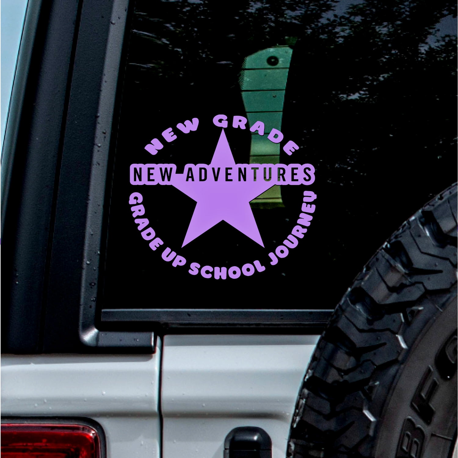(2 Pcs, Lavender Purple, 8'' X 7'') Transparent Adhesive Decal Sticker ...