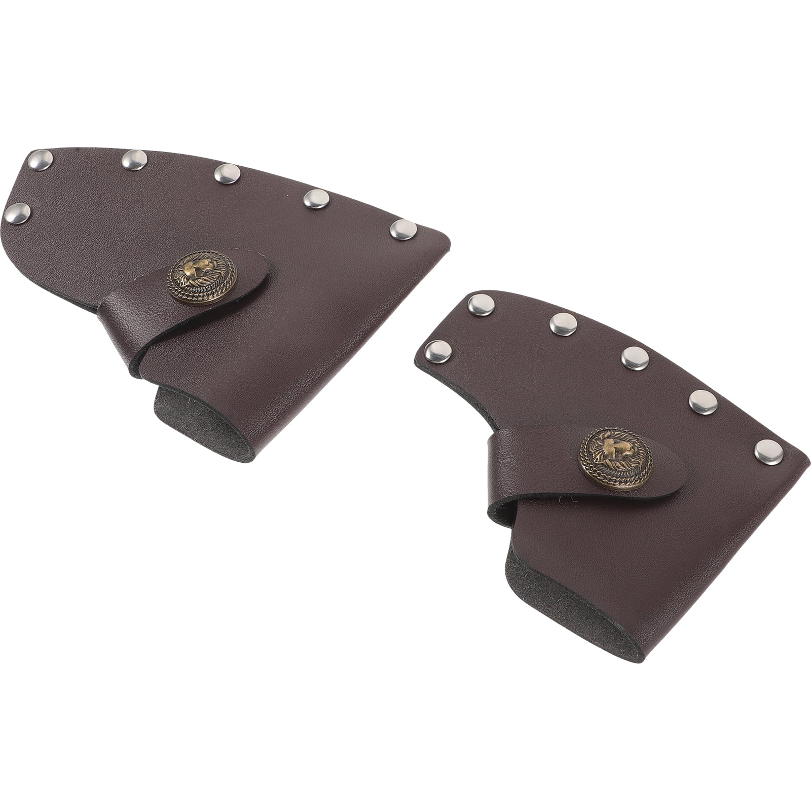 2 Pcs Leather Hatchet Portable Axe Cover Axes Camping Equipment ...