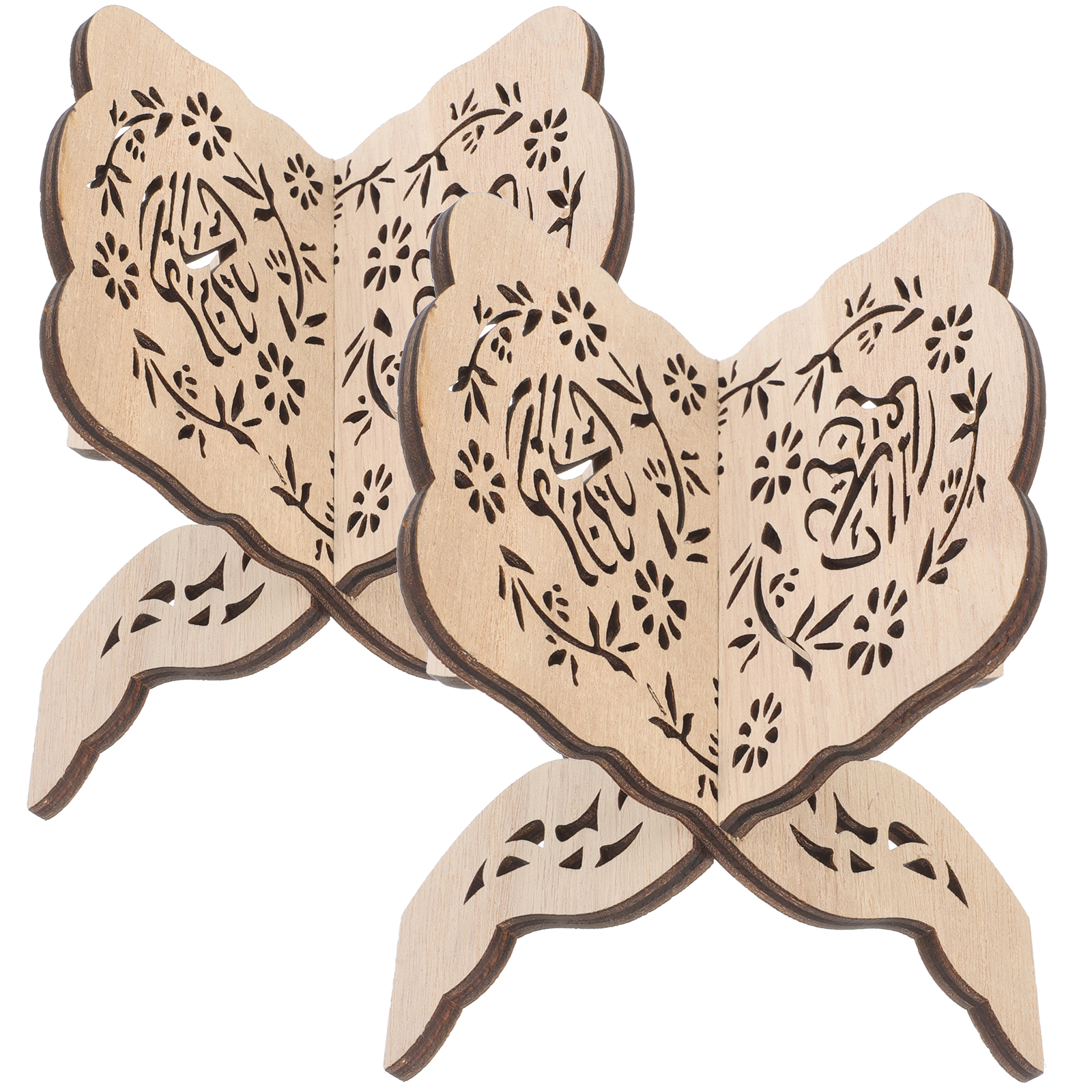 2 Pcs Lectern Bible Bookshelf Desktop Stand Quran Holder Miss - Walmart.com