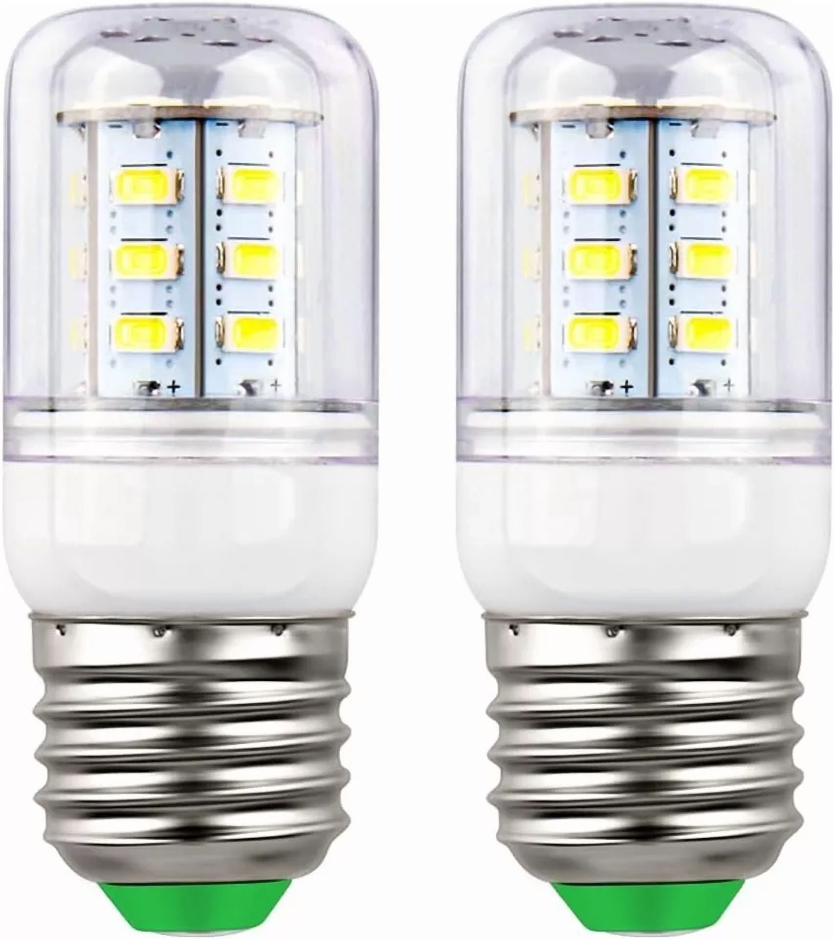 2 Pcs Led Refrigerator Light Corn Bulb E27 For Frigidaire Kenmore ...