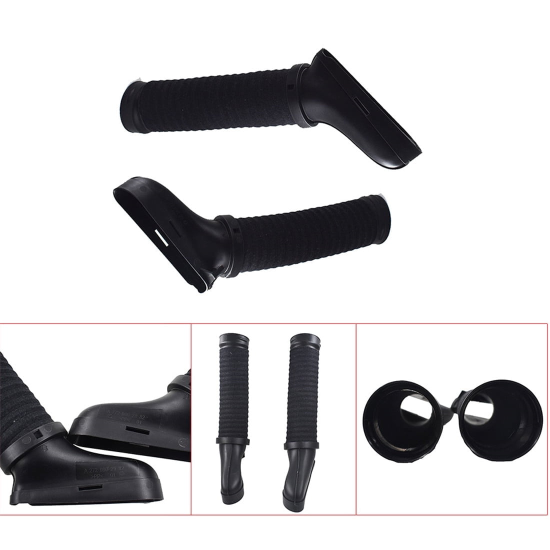 2 Pcs Left & Right Air Intake Hose Inlet Duct Tube Hose Kit Fit for ...