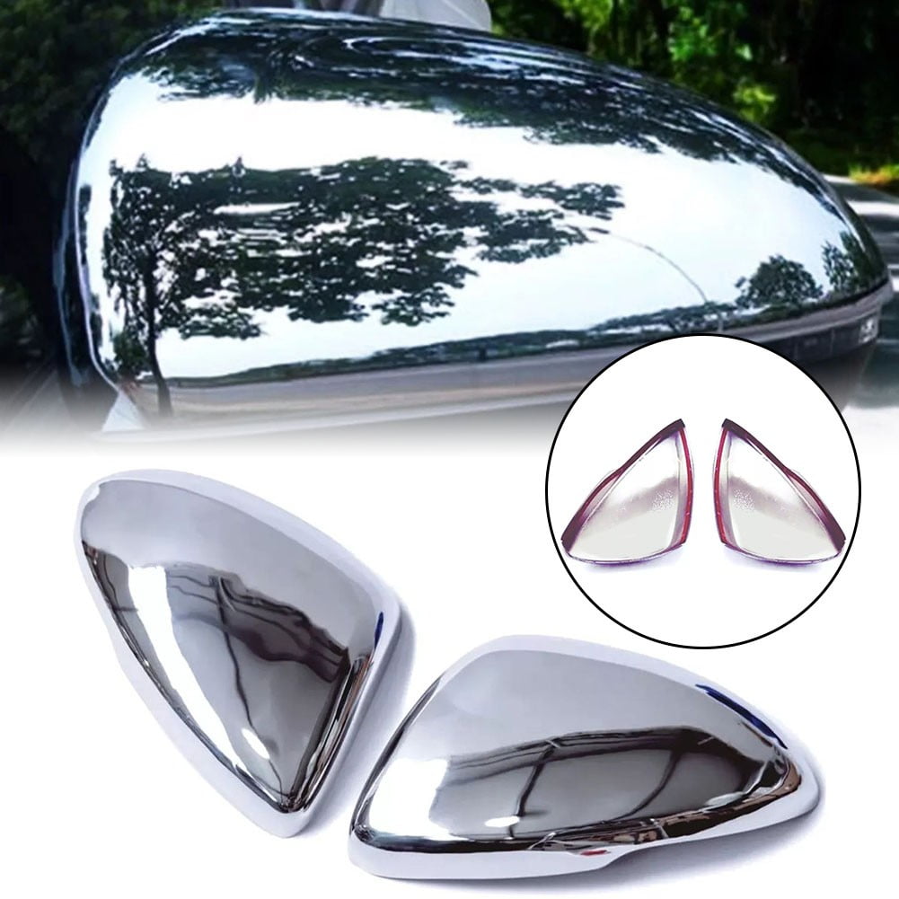 2 Pcs Left&Right Chrome Mirror Cover Cap For Vauxhall For Opel For ...