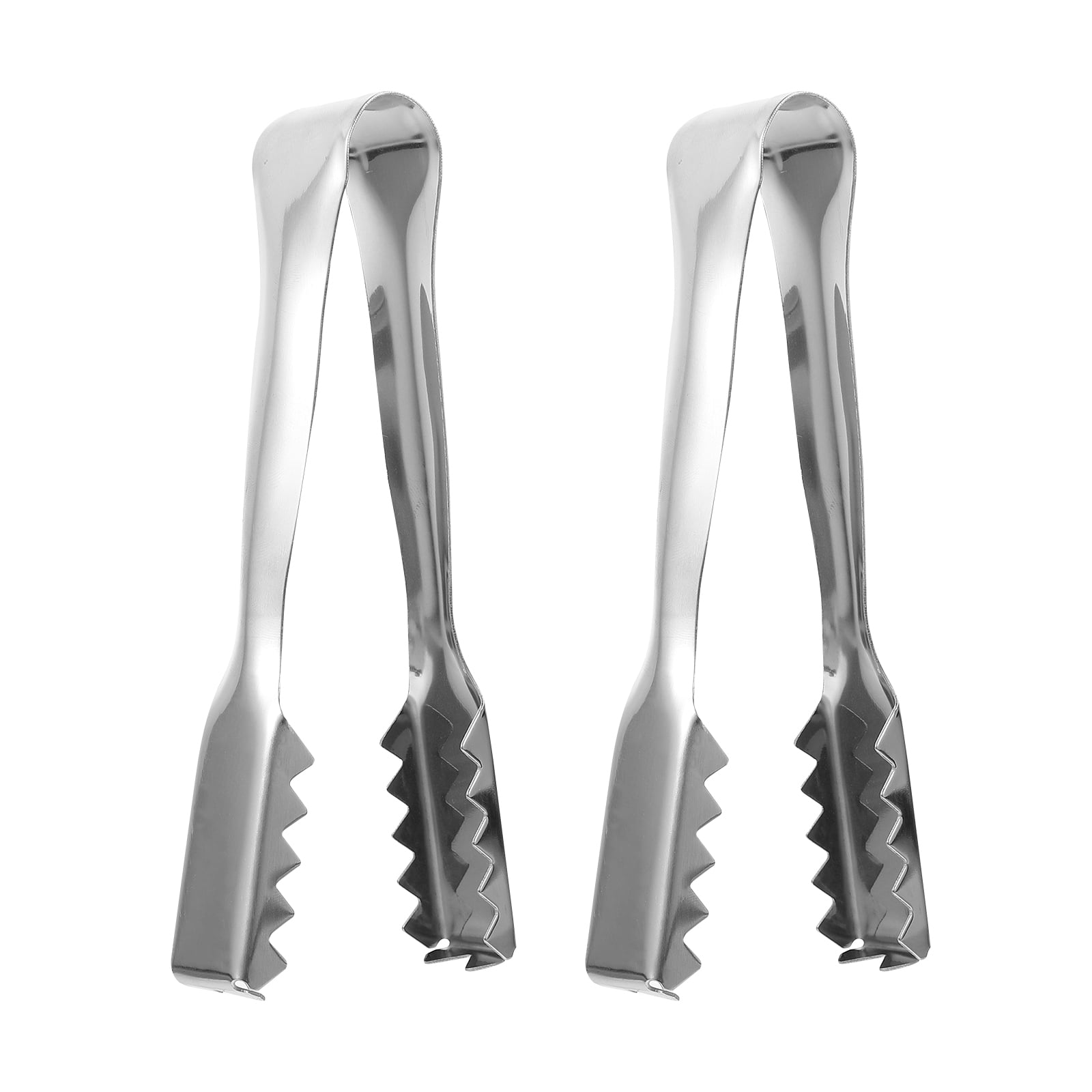 2 Pcs Lid Stainless Steel Ice Cube Tongs Chef Kitchen Food - Walmart.com