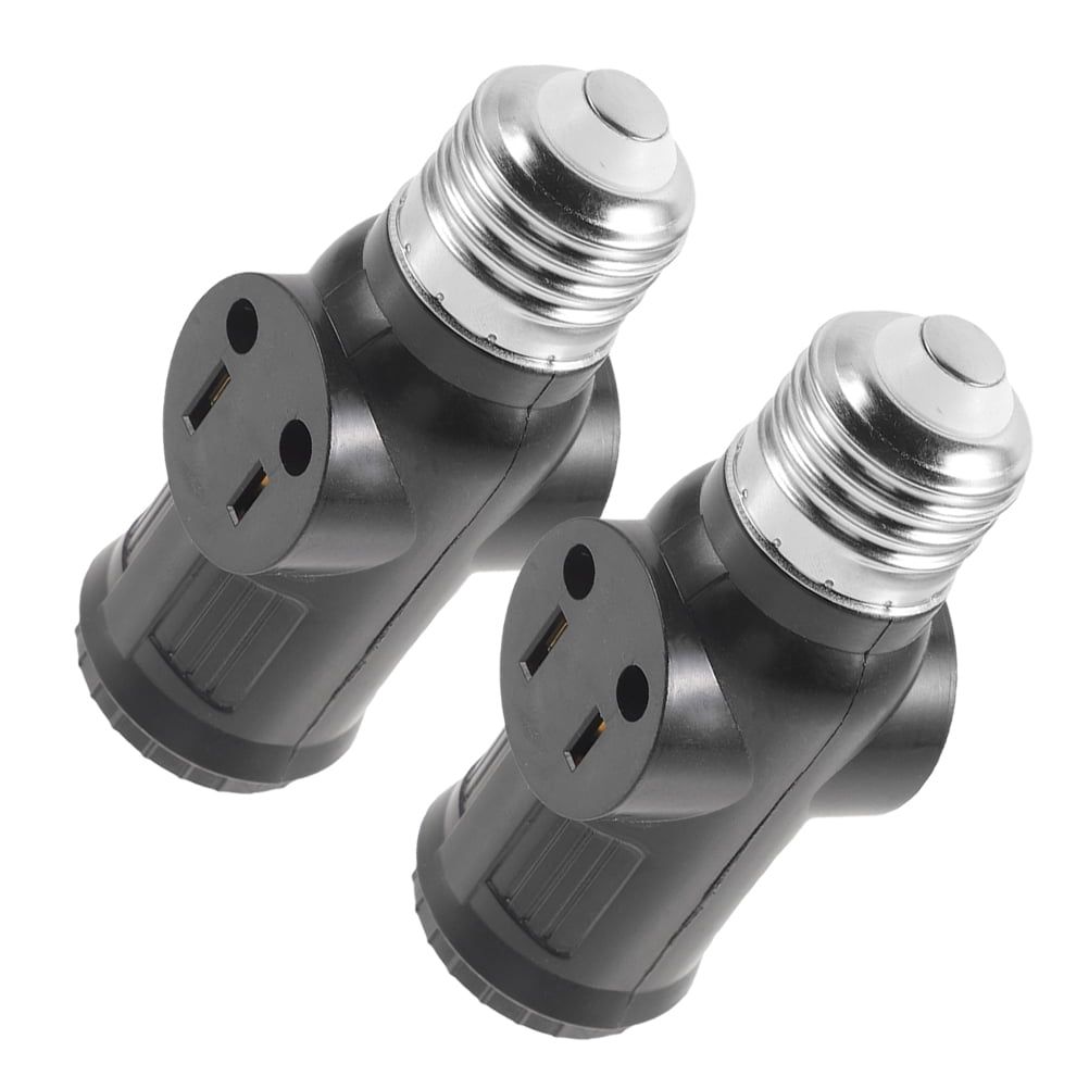 2 Pcs Light Bulbs Switch Bulb Socket Outlet Light Socket Outlet Adapter ...