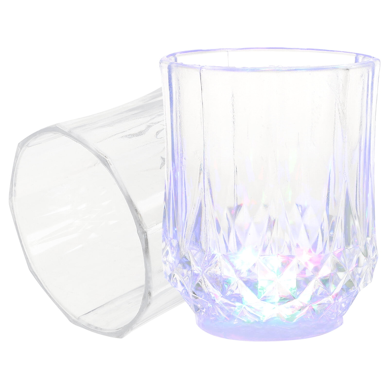 2 Pcs Light Up Cups LED Glowing Wine Glasses Flashing Tumbler Pineapple ...