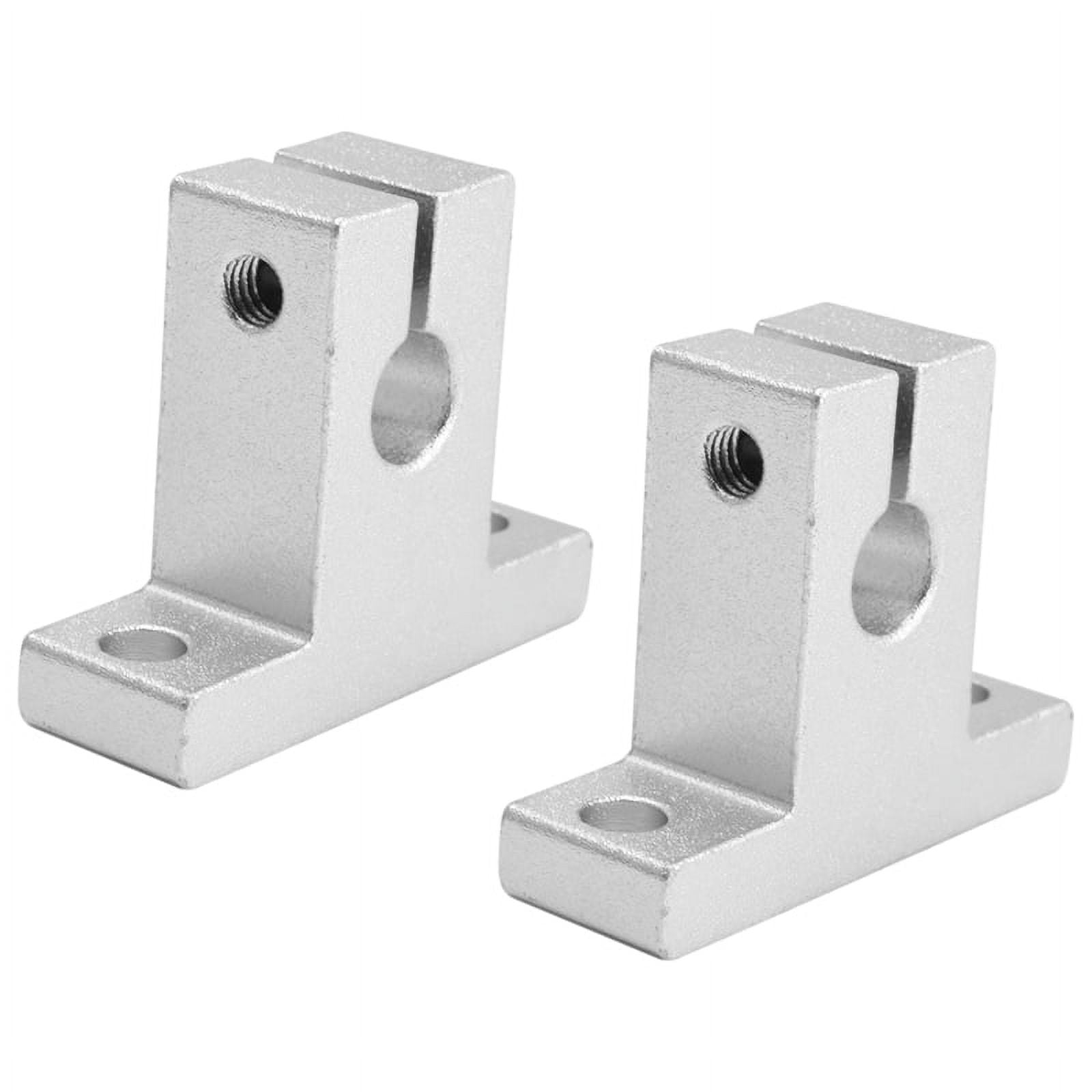 2 Pcs Linear Motion Rail Clamping Rod Rail Guide Support Shaft Bracket Coupling Mount SK8 8mm ...