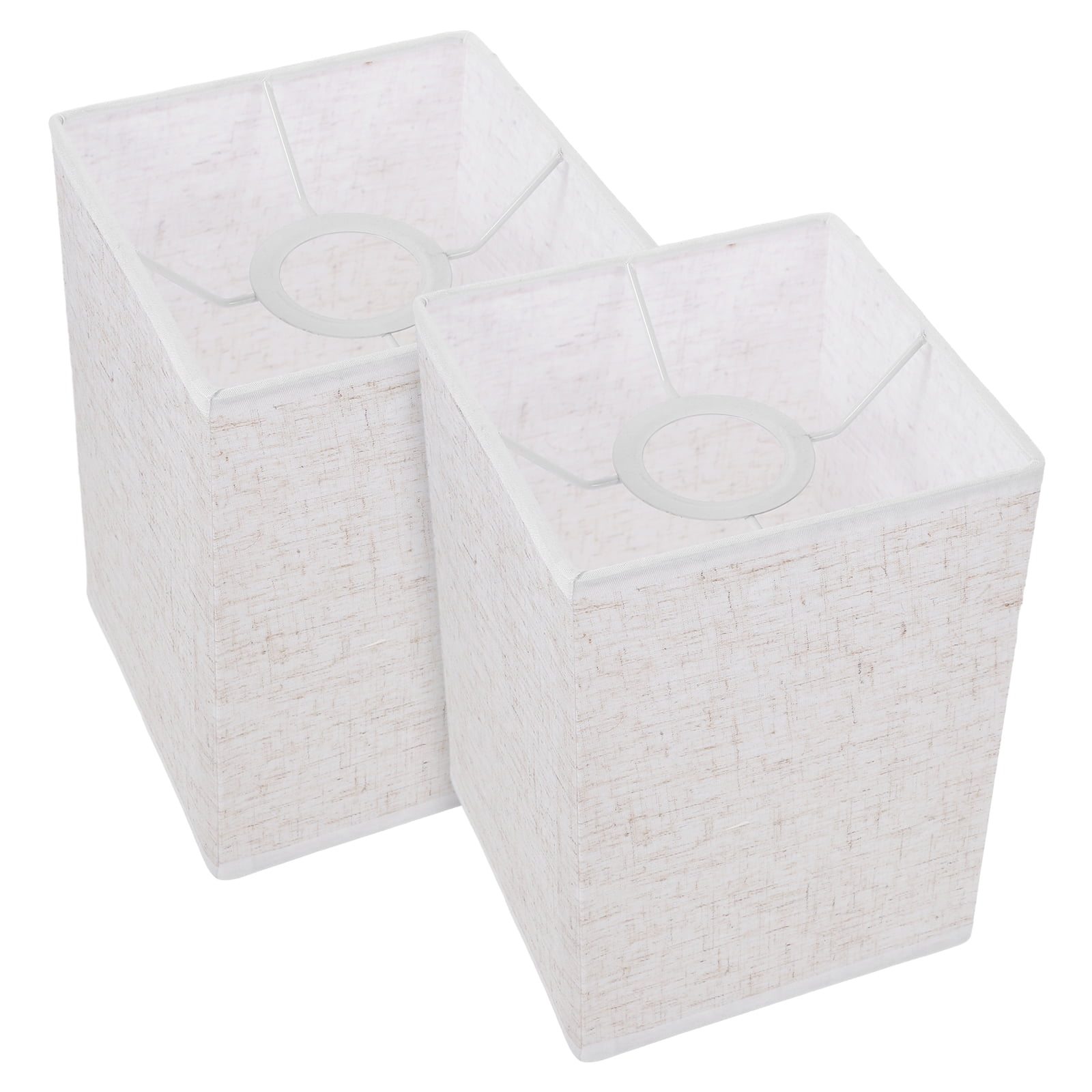 2 Pcs Linen Lampshade Office Decor Replacement Lampshade Rectangular ...