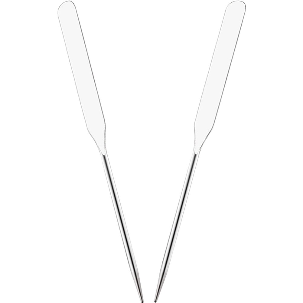 2 Pcs Liquid Foundation Toning Stick Cosmetic Metal Spatula Skin Care ...