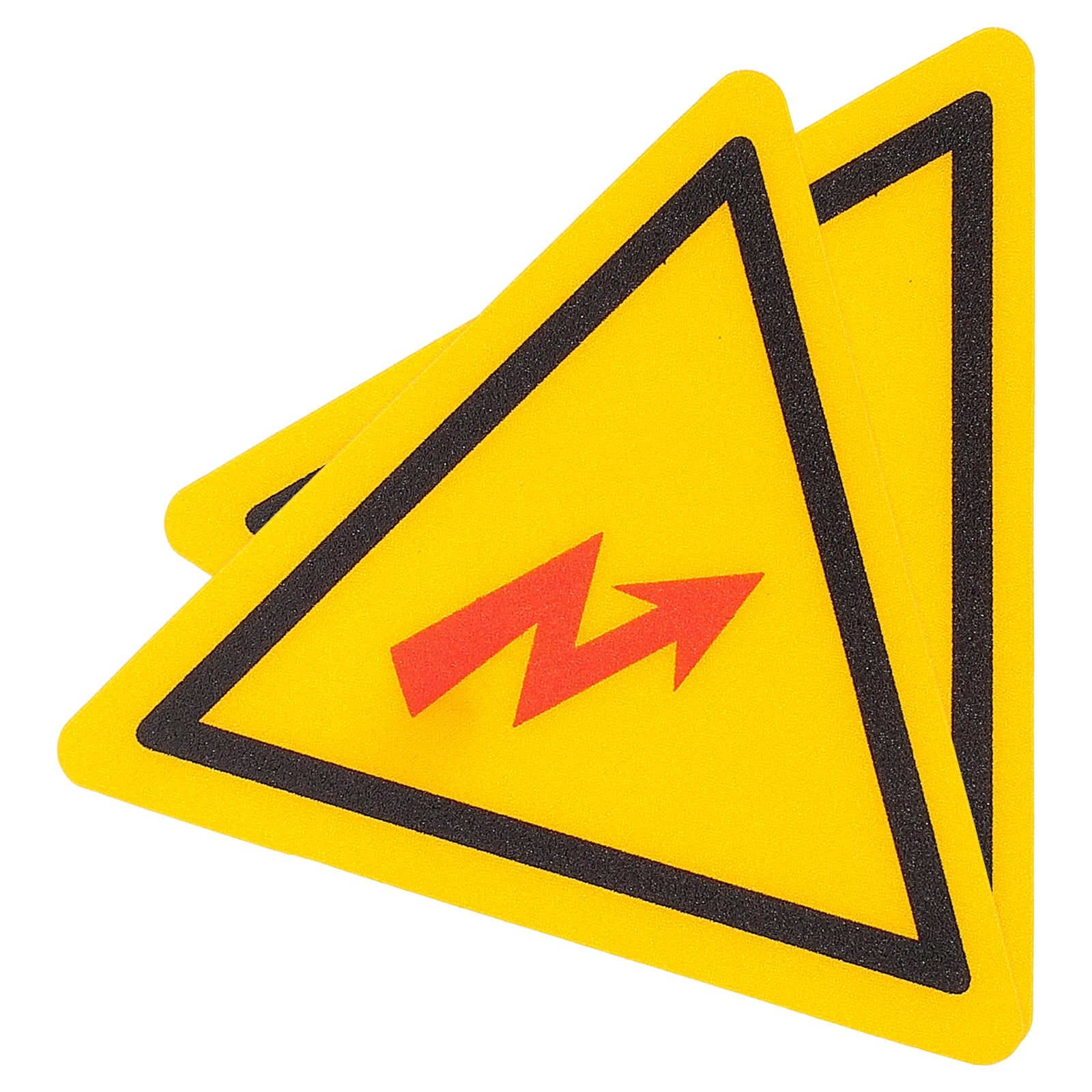 2 Pcs Logo Sticker Caution Stickers Signs Electric Labels High Voltage ...