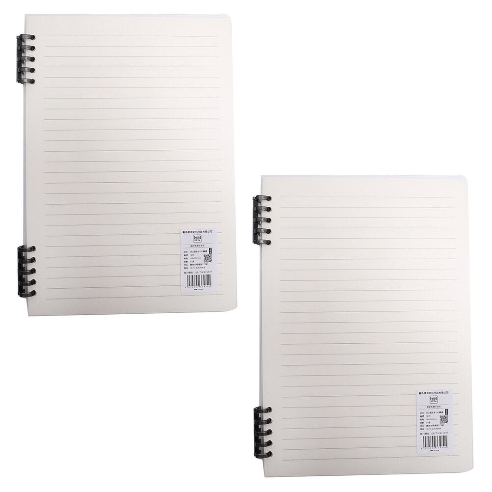 2 Pcs Loose Leaf Coil Notebook The Scrapbook Binder Office Supply to Do ...